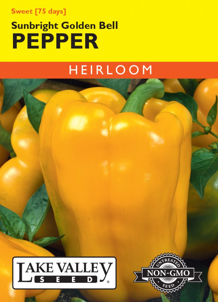 Pepper Sweet Sunbright Golden Bell - Item #233 - Lake Valley Seed