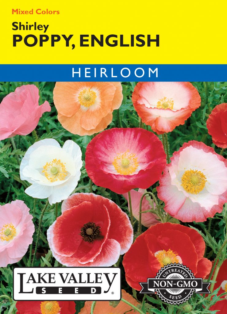 Poppy English Shirley Mixed Colors - Item #250 - Lake Valley Seed